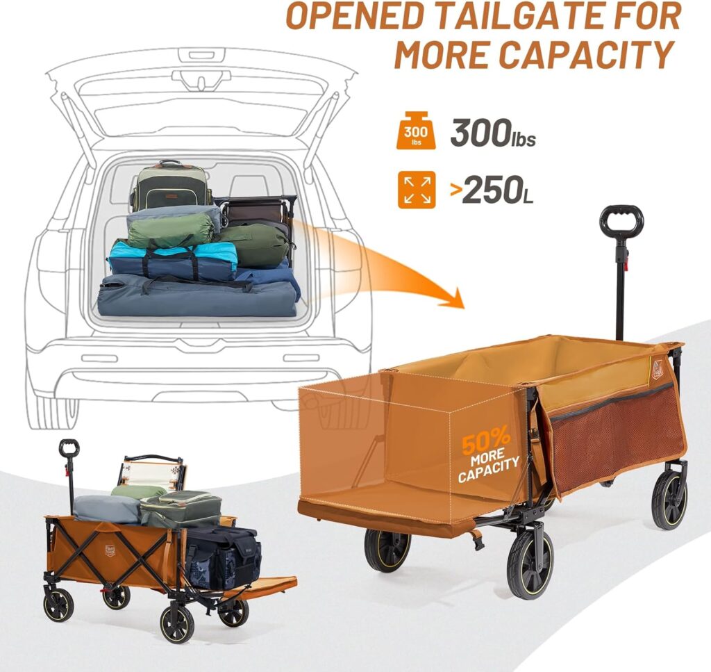 TIMBER RIDGE 49" Folding Wagon Review - beachcartexpert.com